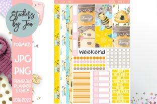 Honey Bee Planner Sticker Kit Graphic by Stickers By Jennifer ...