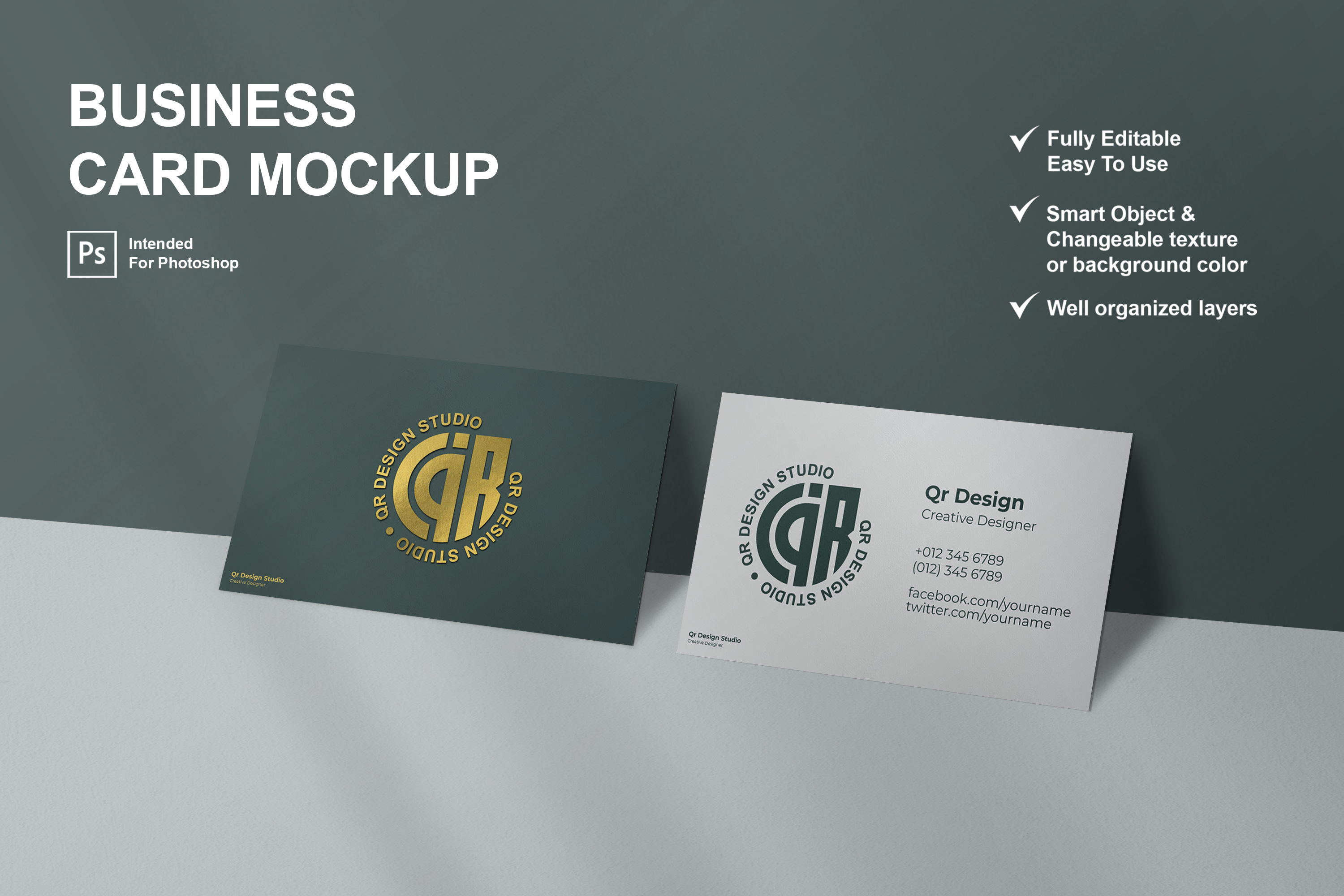 Business Card Mockups Graphic by qrdesignstd · Creative Fabrica
