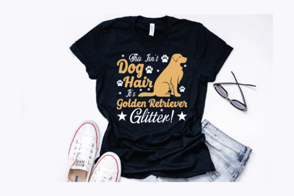 Golden Retriever Glitter Design Graphic by Naznin sultana jui ...