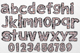Leopard Pink Doodle Font Bundle Graphic by fontlia · Creative Fabrica