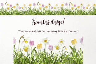 Grass Clipart. Spring Watercolor Flowers Graphic by WatercolorGardens ...
