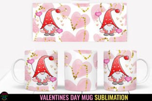 Valentines Gnome Mugs Sublimation Bundle Graphic by Happy Printables ...