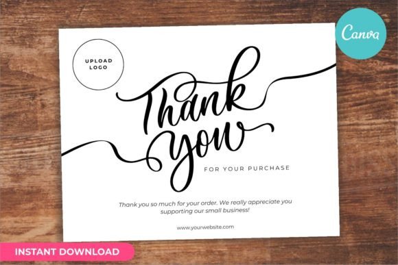 Canva Thank You and Link Template Pink Graphic by Elena Ivan ...