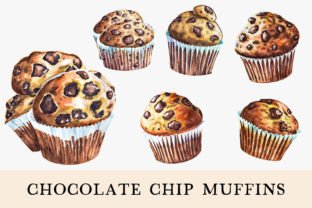 Chocolate Chip Muffins Graphic by AnaKaoni · Creative Fabrica