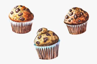 Chocolate Chip Muffins Graphic by AnaKaoni · Creative Fabrica