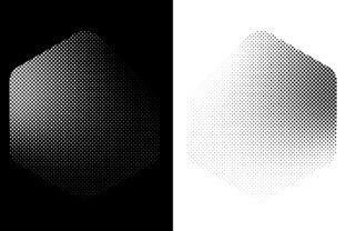 Polygon Monocromy Star Dot Halftone Graphic by Creative shirts ...