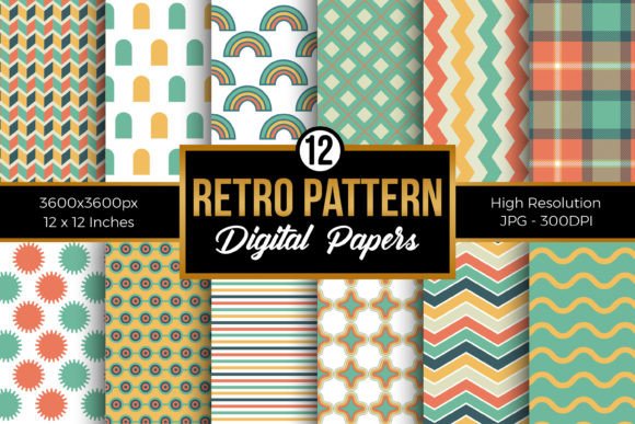 Rainbow Damask Pattern Digital Papers Graphic by Creative Store ...