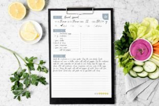 Printable Recipe Notebook Graphic by OnCloudDesigns · Creative Fabrica