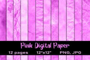 12 Digital Paper Pink PNG Graphic by irinka.dimkovna · Creative Fabrica