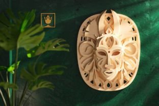 Tribal Mask V2 3D Layered Cut File · Creative Fabrica