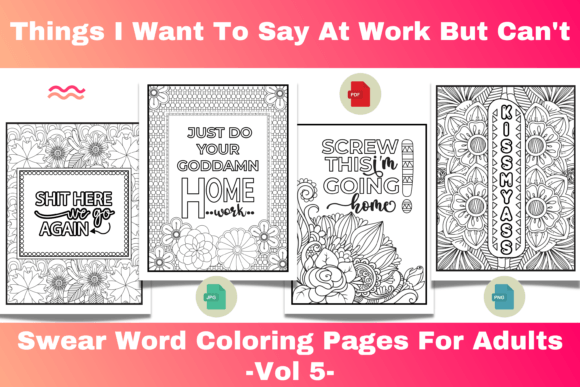 16698 Adult Coloring Page Designs & Graphics