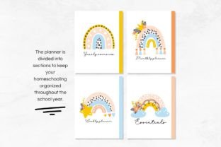 Homeschool Planner - Cute Rainbow Graphic by Plannah · Creative Fabrica