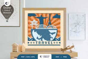 World Famous Landmark 3D Shadow Box · Creative Fabrica