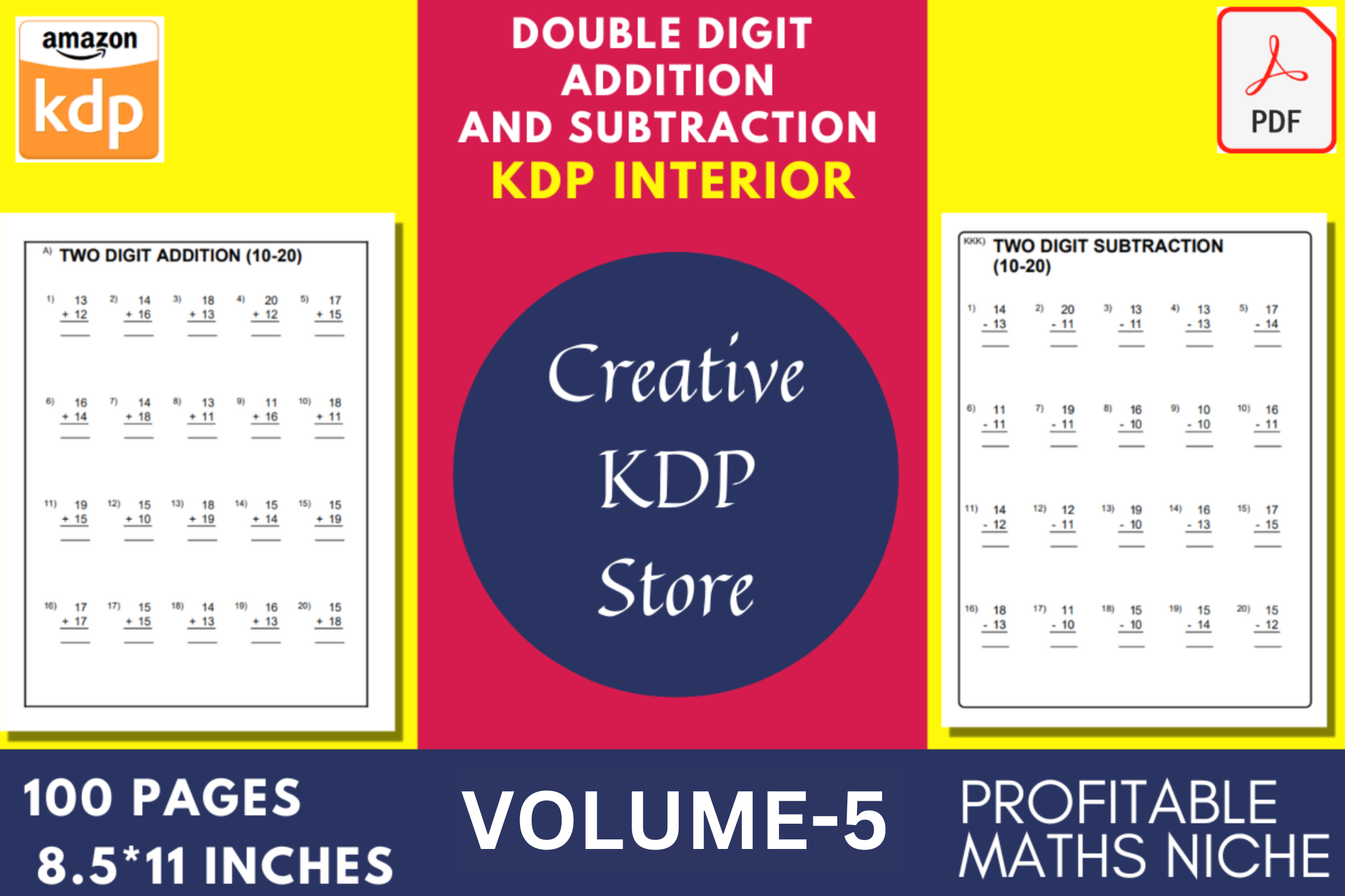 Addition and Subtraction Volume-5 Graphic by Creative Store · Creative ...
