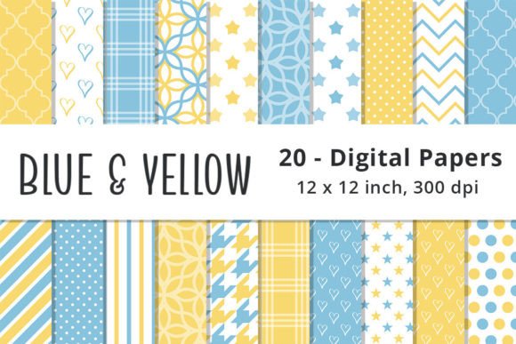 Navy Blue and White Digital Backgrounds Graphic by Lemon Paper Lab ...
