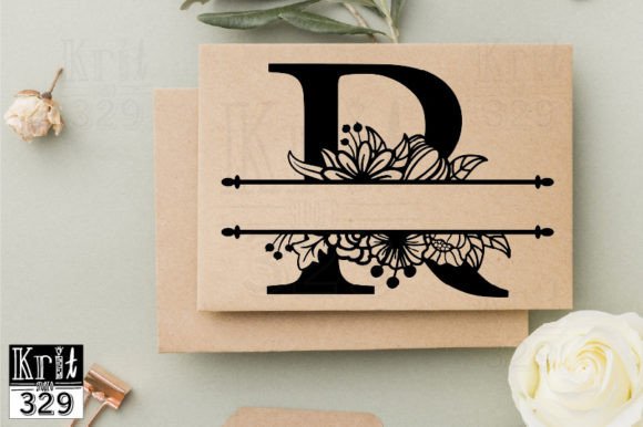 R Alphabet Floral Split Monogram Graphic by Krit-Studio329 · Creative ...