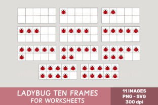 Ladybug Ten Frames Clip Art, Math Graphic by Let´s go to learn ...