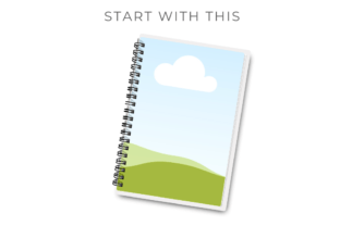 Wirebound Notebook Mockup for Canva Graphic by Mockup Scene · Creative ...