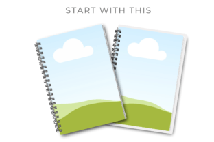 Wirebound Notebook Mockup for Canva Graphic by Mockup Scene · Creative ...