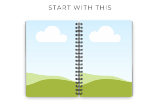 Wirebound Notebook Mockup for Canva Graphic by Mockup Scene · Creative ...