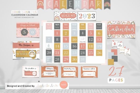 15 Calming Corner Boho Classroom Posters Graphic by Plannah · Creative ...