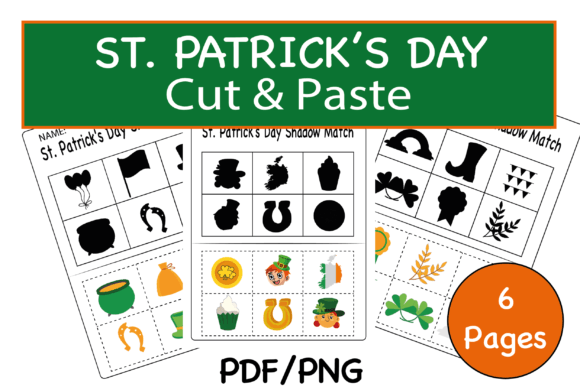 Shadow Matching St. Patrick's Day Graphic by Little-Learners-Oasis ...