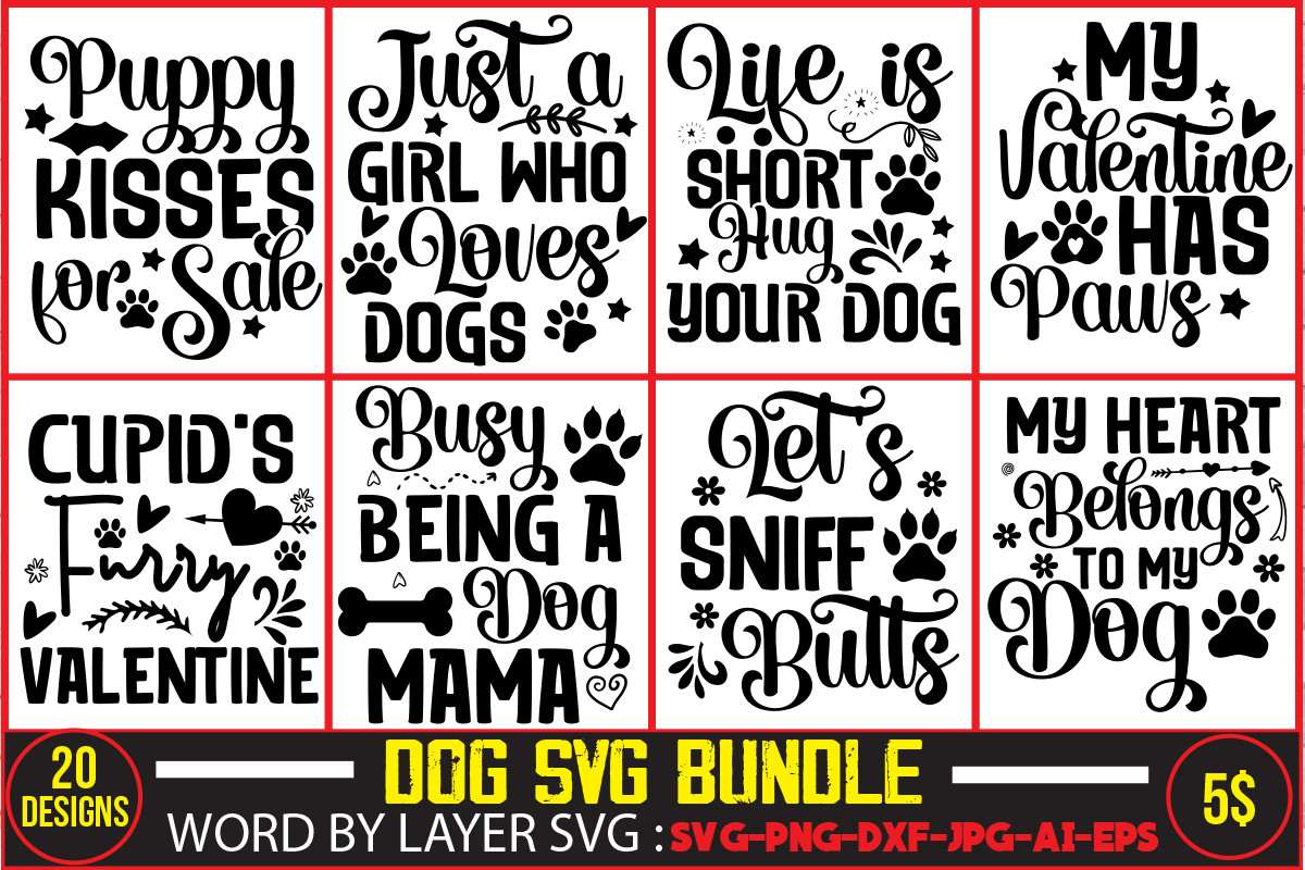 DOG SVG Bundle Graphic by SimaCrafts · Creative Fabrica