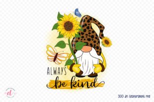 Sunflower Leopard Gnome Sublimation PNG Graphic by CraftlabSVG ...