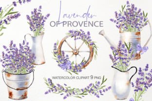 Watercolor Lavender Flower Illustration Graphic by WatercolorGardens ...