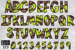 Softball Leopard PNG Alphabet Font Graphic by Krit-Studio329 · Creative ...