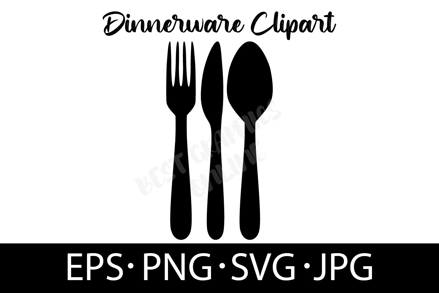 Dinnerware Svg Vector Cut File Spoon Graphic by bestgraphicsonline ...