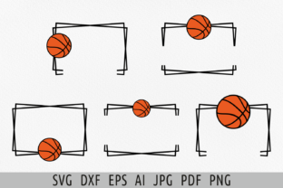 Basketball Svg Basketball Frame Svg Png Graphic by Julia's digital ...