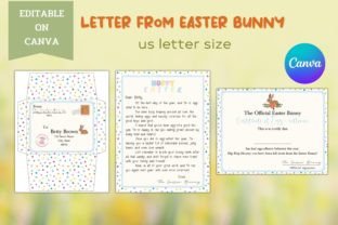 EDITABLE Letter from Easter Bunny Graphic by Adalin Digital · Creative ...