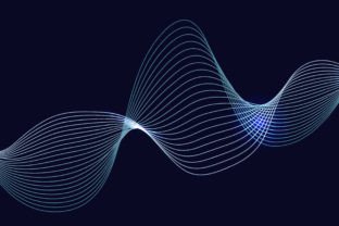 Resonance Wavy Digital Lines Background Graphic by terrabismail ...