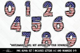 Glitter American Flag Doodle Alpha Graphic by Luv Bijou · Creative Fabrica