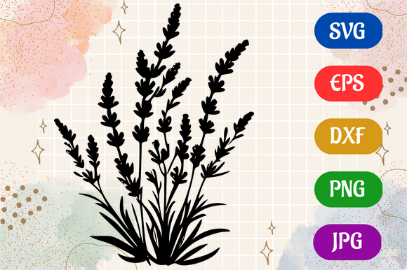 Lavender - Quality DXF Icon Cricut Graphic by Creative Oasis · Creative ...