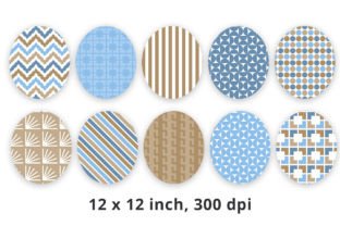 Blue and Brown Digital Background Paper Graphic by Lemon Paper Lab ...