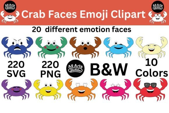 Surfboard Faces Emoji Emotions Clipart Graphic by The Digital Pixel ...