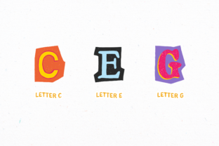 Magazine Cut-out Letters Elements Set Graphic by peterdraw · Creative ...