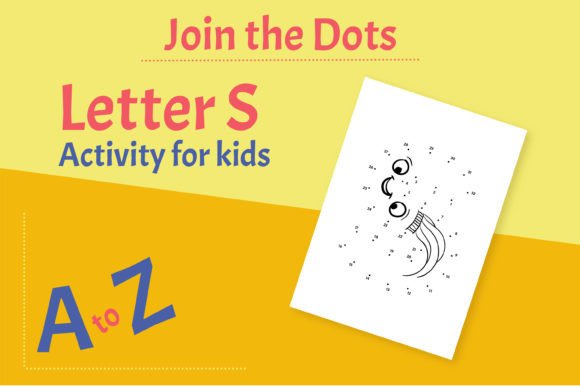Letter S Dot to Dot Activity Coloring Graphic by Paper things ...
