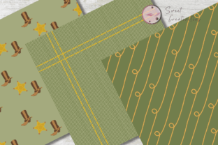 Cowboy Digital Papers Graphic by Sweet Creativities · Creative Fabrica