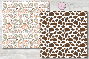 Cowboy Digital Papers Graphic by Sweet Creativities · Creative Fabrica