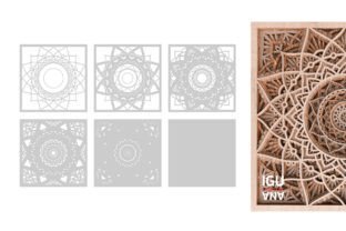 3D Layered MANDALA Laser Cut File SVG · Creative Fabrica