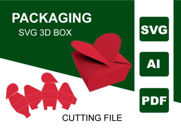 Counter Display 3D SVG Box Template · Creative Fabrica