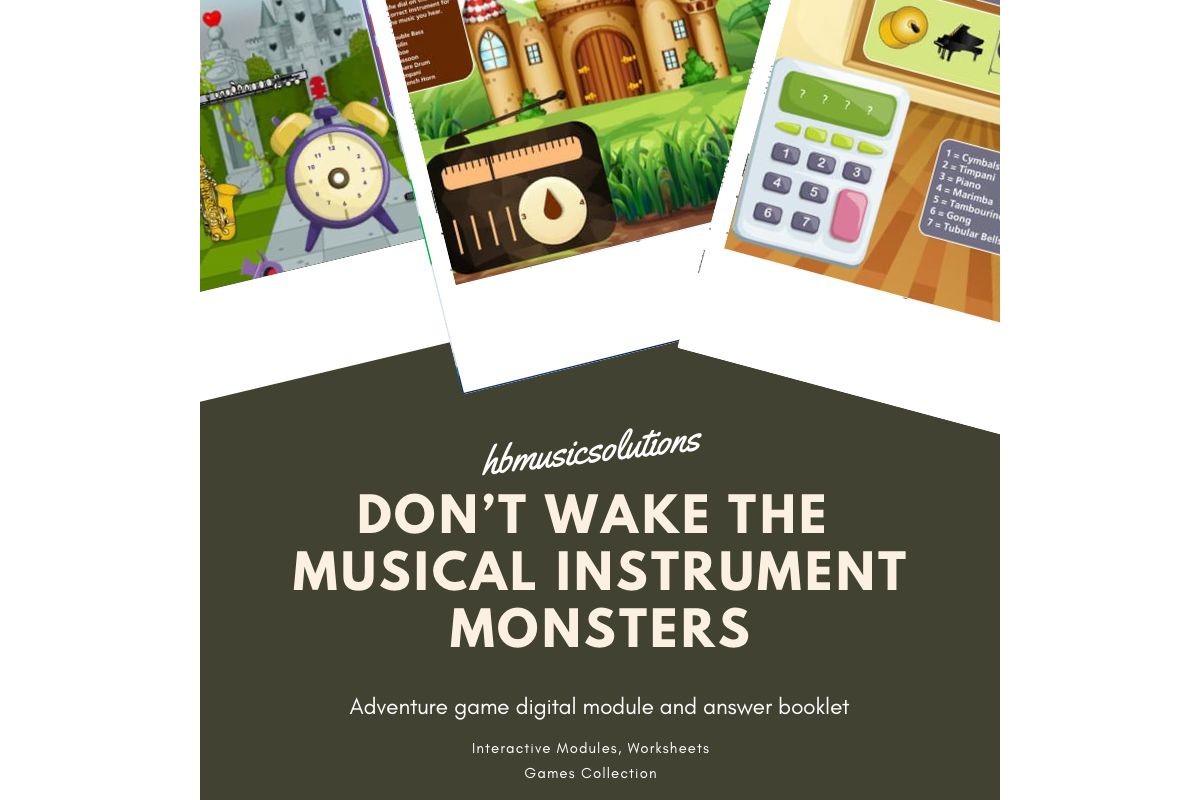 Don’t Wake the Musical Instrument Monsters Interactive Game Graphic by ...