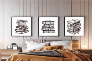Hand Drawn Gothic Book Stack Graphic by AwkwardAnnies · Creative Fabrica