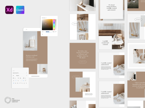 FREE Canva Instagram Template Graphic by The Conscious Content ...