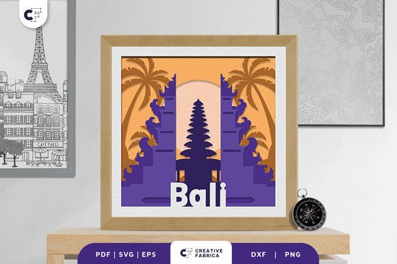 World Famous Landmark 3D Shadow Box · Creative Fabrica