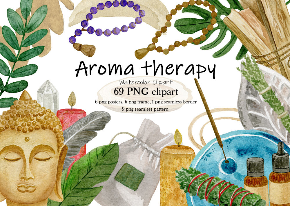 Aroma Therapy Clipart Graphic by mari_may · Creative Fabrica