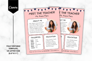 Editable Meet the Teacher Template 2 Graphic by Sundiva Design ...
